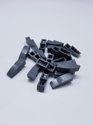 LEGO LOT 20 X BRICK W BOW 1/3 DARK STONE GREY REF 50950 / 4246896 *NEUF ...