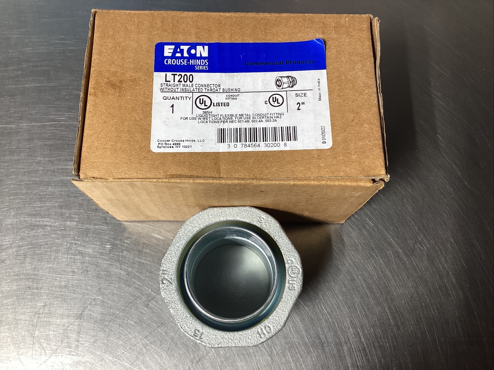 Eaton LT200 2” Straight Male Without Insulated Throat Bushing | eBay