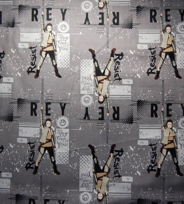 Star Wars Rey The Last Jedi cotton fabric - sold by the HALF YARD | eBay