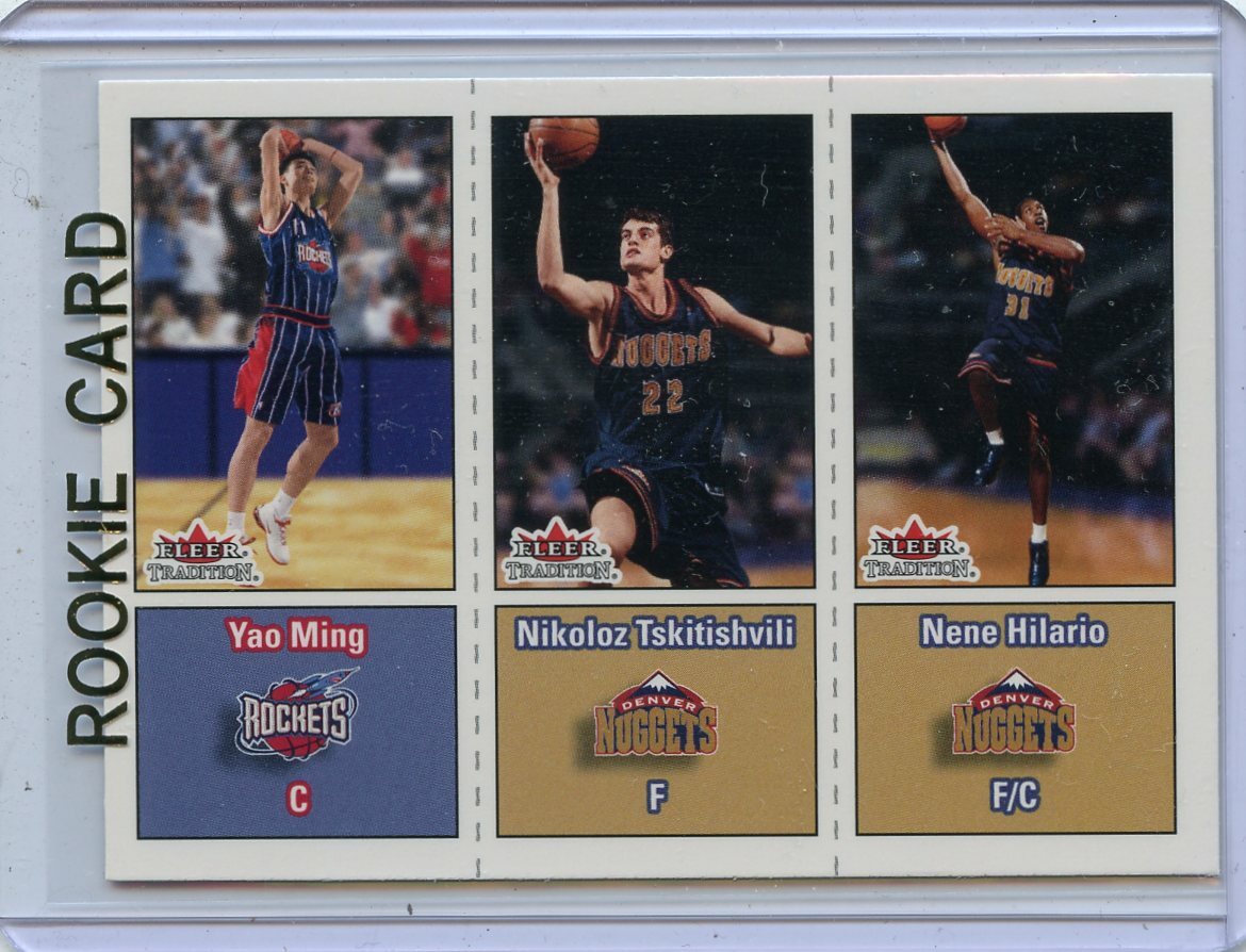 2003-04 FLEER TRADITION #285 YAO MING ROOKIE HOUSTON ROCKETS EX/NM | eBay