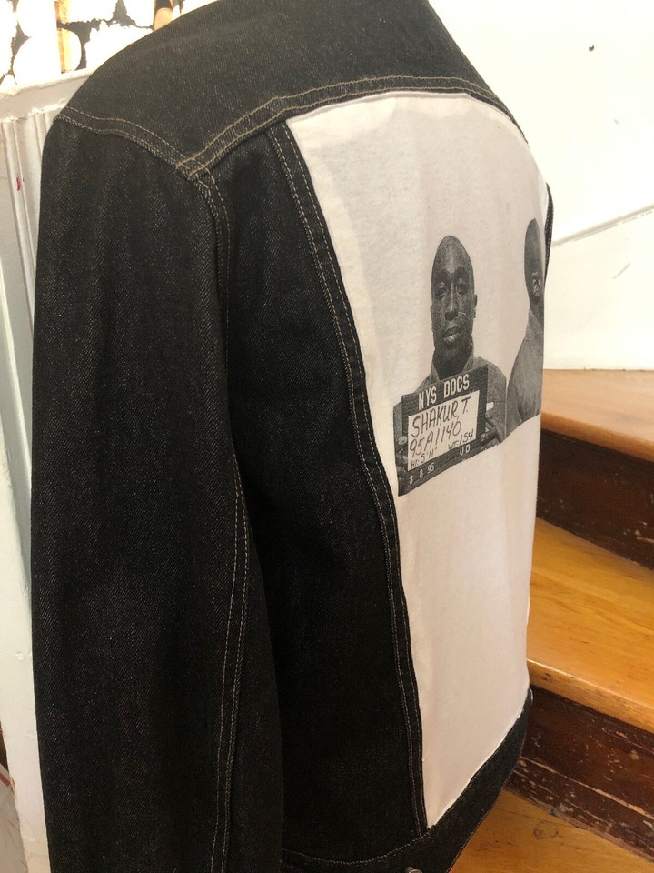 Tupac 2Pac Mugshot x Custom Vintage Guess Denim Jacket USA Made - Small ...