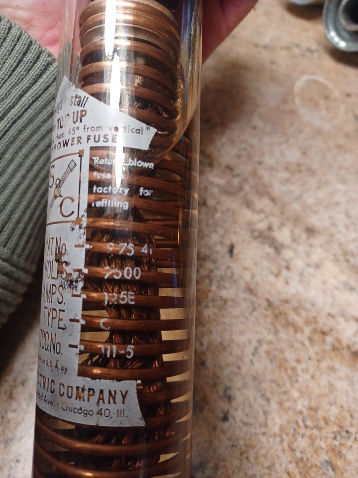 S&C Electric 9754 Liquid Filled Fuse 125E AMPS AT 7500 VOLT | eBay