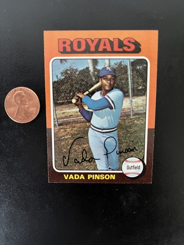 1975 TOPPS MINI #295 VADA PINSON KC ROYALS— SHARP💥*** (wph) | eBay