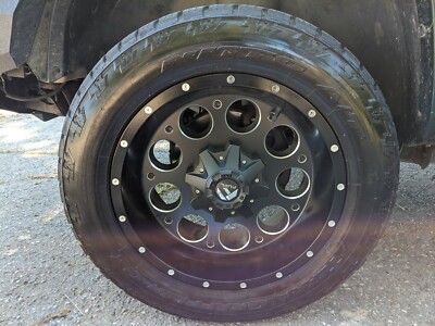 20 x 10 Fuel Off Road Revolver Wheel and Tire Combo for Chevy Silverado ...