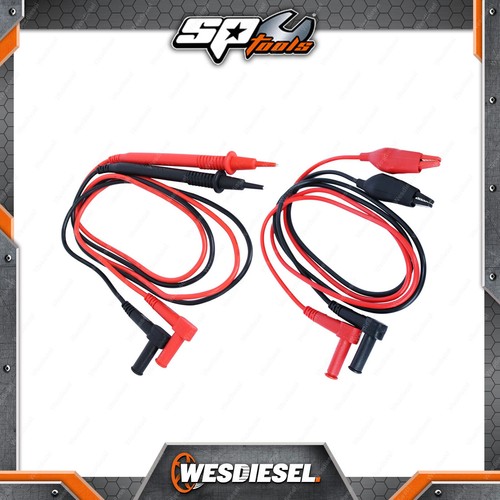 SP Tools Multimeter Dual Test Lead Set - Alligator Clip & Standard ...