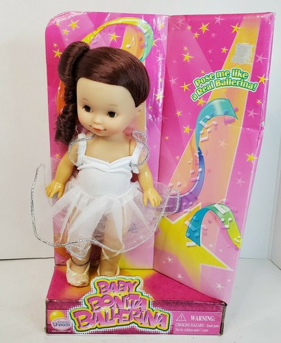 Rare 2003 Uneeda Baby Bonita Ballerina Soft Face Tutu 10" Poseable Girl ...