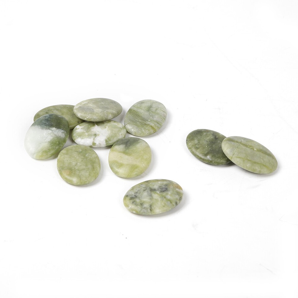 16pcs Hot Massage Stones Set Natural Jade Heated Warmer Heating Rocks ...