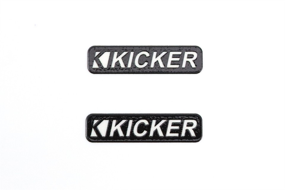 KICKER logo badge Sticker Decal DIY waterproof 32mm(1.3")X8.1mm(0.3 ...