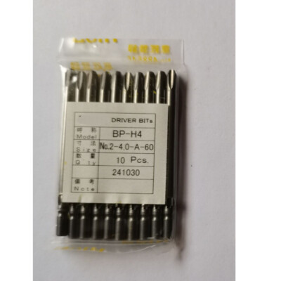 10 Pcs For HIOS DRIVER BITS BP-H4-2-4.0-A-60 Electrical Batch Head ...