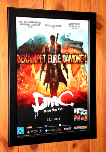 DmC Devil May Cry PS3 Xbox 360 Capcom Promo Rare Small Poster / Ad Page ...