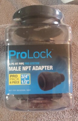 PROLOCK SHARKBITE MALE NPT ADAPTER 3/4 INCH X 1/2 INCH 6 PIECE | eBay