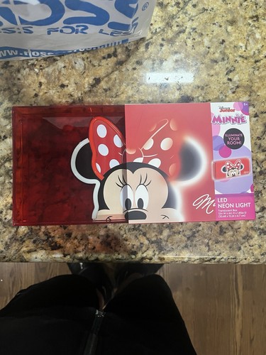 Minnie Mouse 12x6 LED Neon Light In Translucent Box USB Powered | eBay