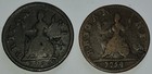 GREAT BRITAIN / 1736 & 1754 Farthing Lot of 2 Coins George II !!! | eBay