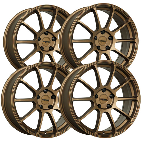 (Set of 4) Katana Racing KR07 18x8 5x4.5" +40mm Bronze Wheels Rims 18 ...