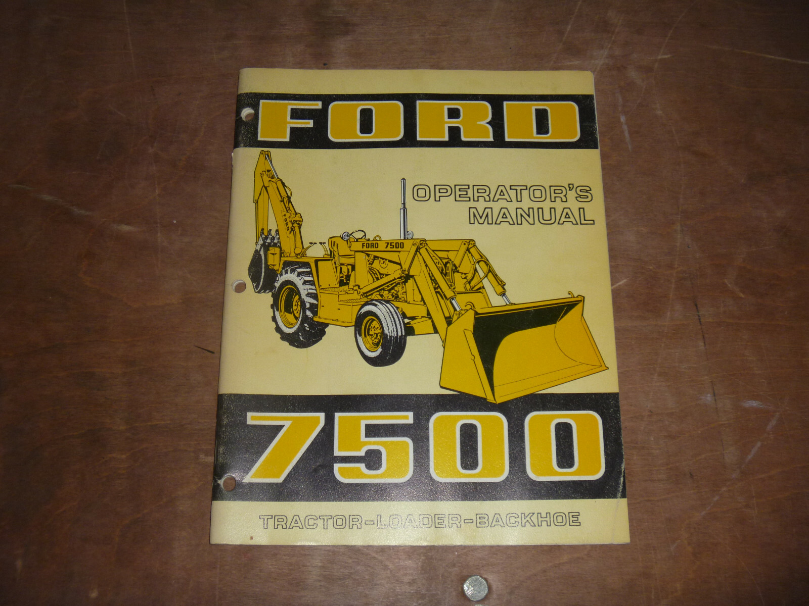 Ford 7500 Tractor Loader Backhoe Owner Operator Maintenance Manual User ...