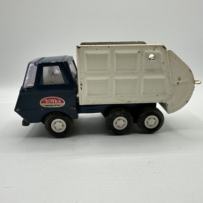 Tonka USA Blue & White Mini Garbage Truck 5.5" Long Pressed Steel 1970s ...