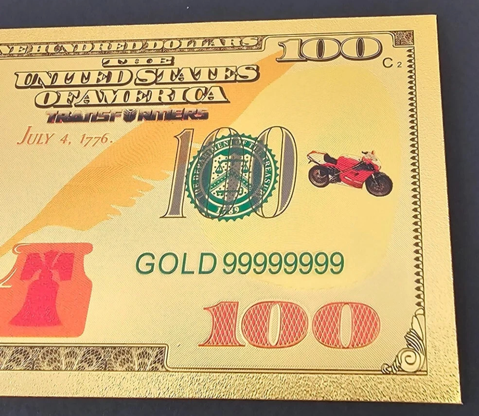 Transformers Gold Foil Novelty Banknote – Great Gift! Fake $100 Bill | eBay