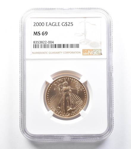 2000 $25 American Gold Eagle 1/2 Oz Gold MS69 NGC *1409 | eBay