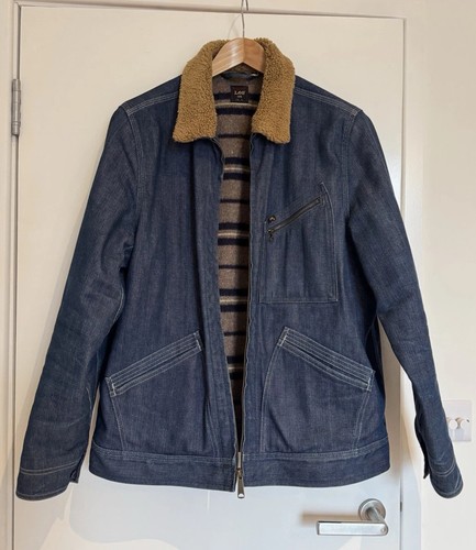 Lee 101 91b Selvedge Denim Jacket. Size XL Made In Italy. Excellent ...