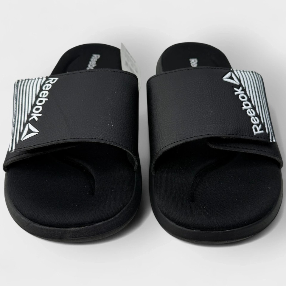 Reebok Adult Men's Memory Foam Slide Sandals with Adjustable Strap ...