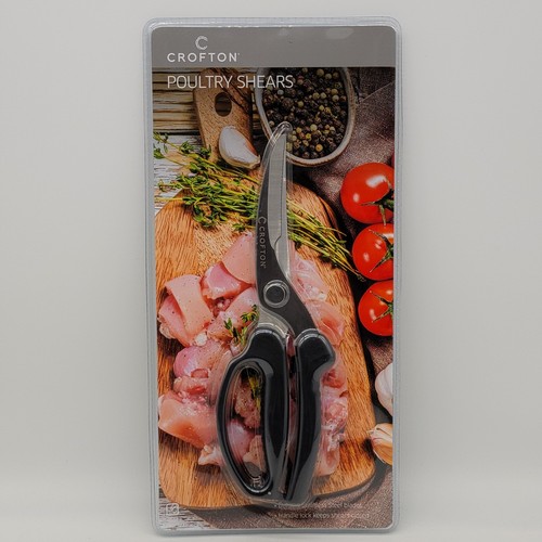 Crofton Poultry Shears Stainless Steel, Scissors Handle Lock Hand Wash ...
