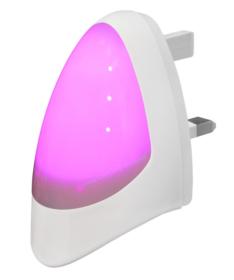 Automatic LED Night Light UK Plug in Energy Saving Dusk 2 Dawn Sensor ...