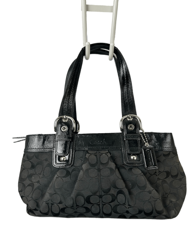 Coach Black Soho Pleated Leather Tote #F13742 Shoulder Bag. Purse | eBay