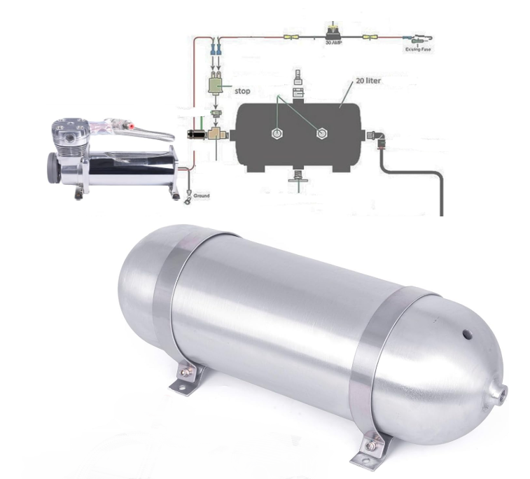 Hookah Diving compressor 12 Volt Dive 4+ Hours 3GAL 200 PSI w/ Aluminum ...