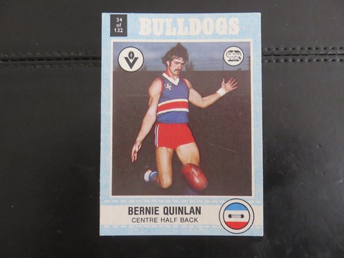 1977 SCANLENS VFL CARD. #34 BERNIE QUINLAN. NEAR MINT | eBay