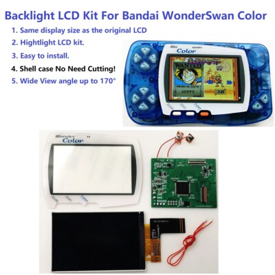 Hightlight IPS Backlight LCD Screen For Bandai WonderSwan Color WSC ...