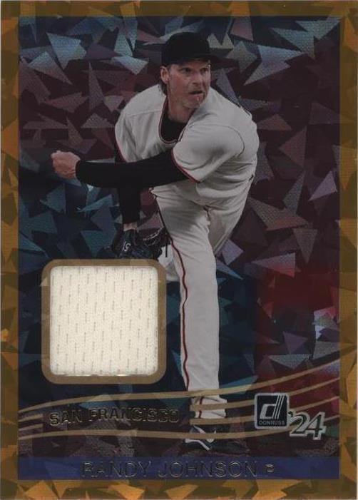 2024 Panini Donruss - Retro 1984 Materials Randy Johnson #8 Orange Ice ...