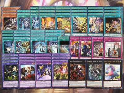 Yugioh Runick Stun Deck 55 Cards Fountain Tip Hugin Destruction ...