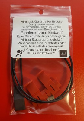 Airbag Seitenairbag Deaktivierung Stecker universell Recaro Sparco und ...
