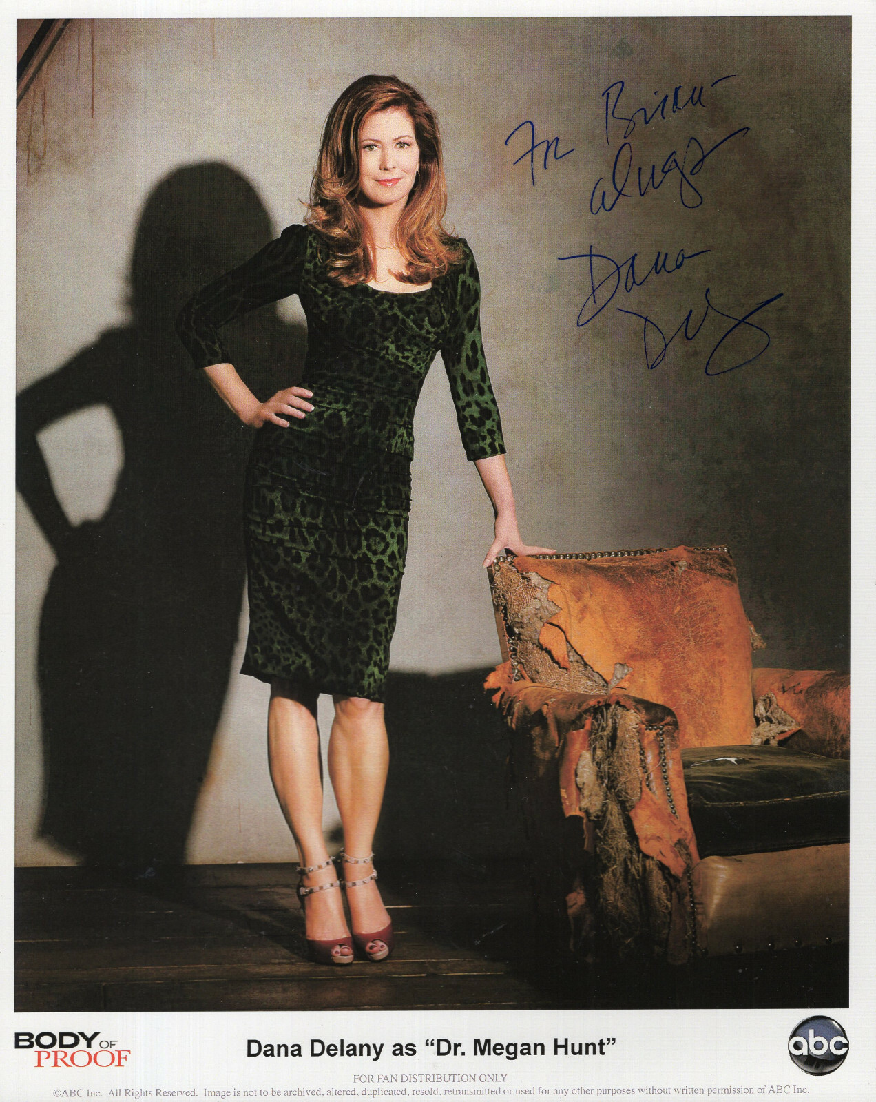 DANA DELANY authentic hand signed 8x10 color photo GORGEOUS POSE To ...