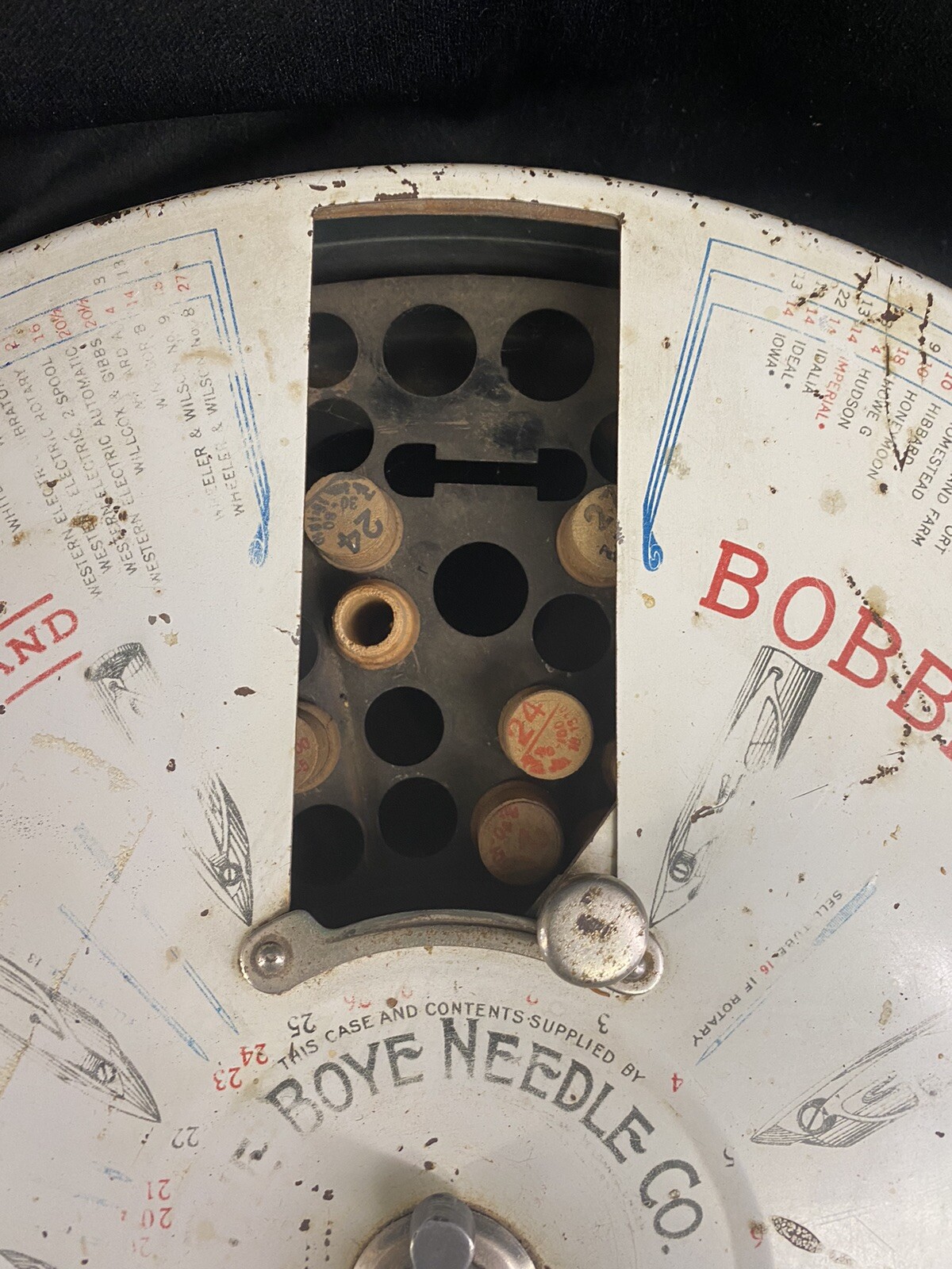 Antique 1920s Boye Needle Co. Chicago Spinning Display Store Dispenser ...