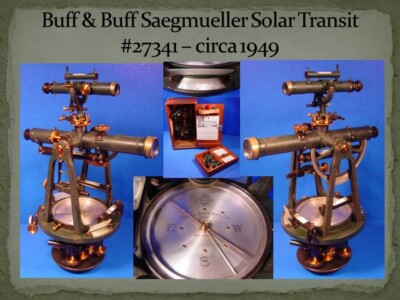 1949 Buff & Buff Saegmueller Solar Transit - a Beauty | eBay