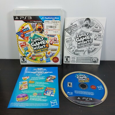 Hasbro Family Game Night 4: The Show (Sony PlayStation 3, 2011) PS3 ...