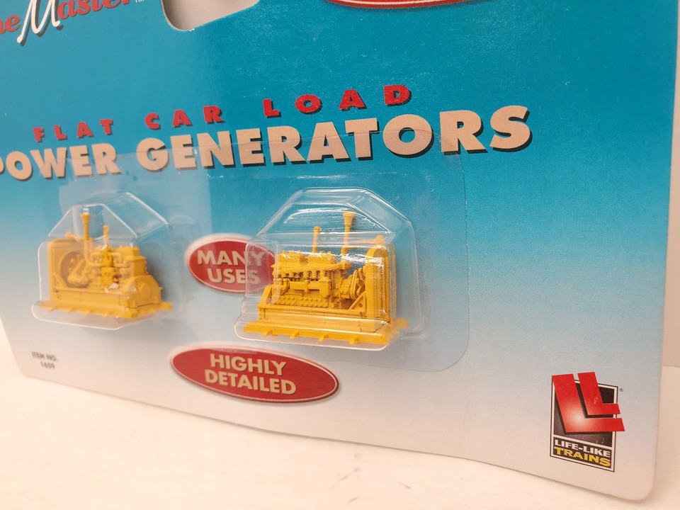 Life-Like Scene Master HO Scale #1659 Power Generator Flat Car Load ...