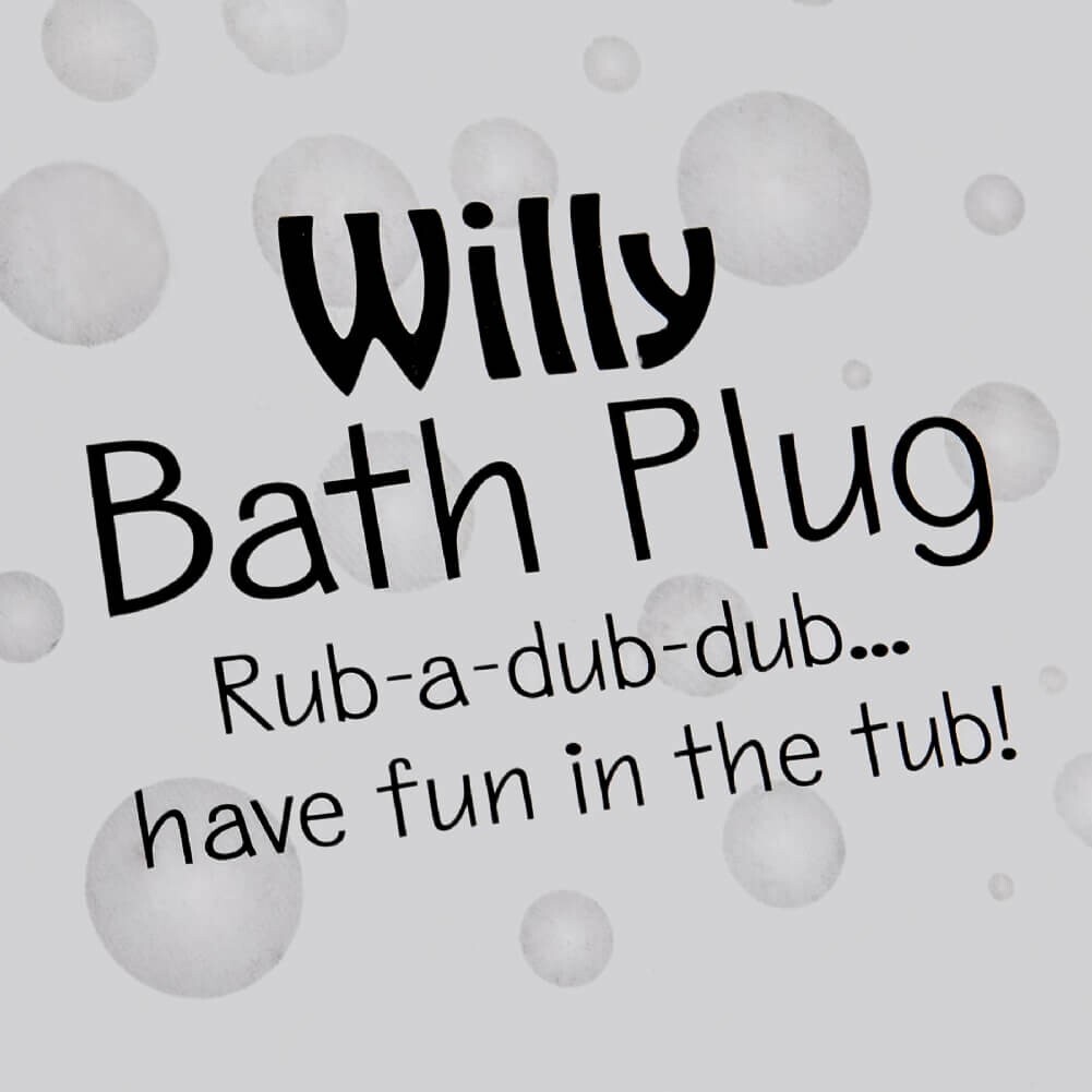 Willy Bath Plug Adult Novelty Funny Joke Gag Rude Secret Santa Stocking ...