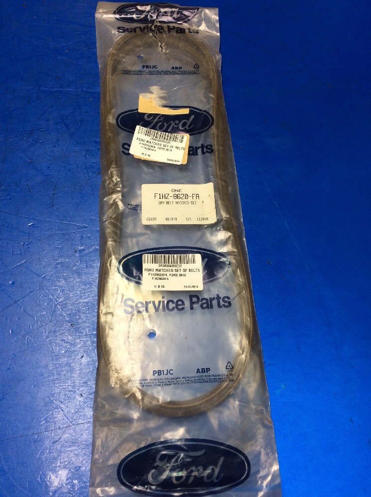 Qty. 2 Ford Drive Belt Match Set F1HZ-8620-FA | eBay