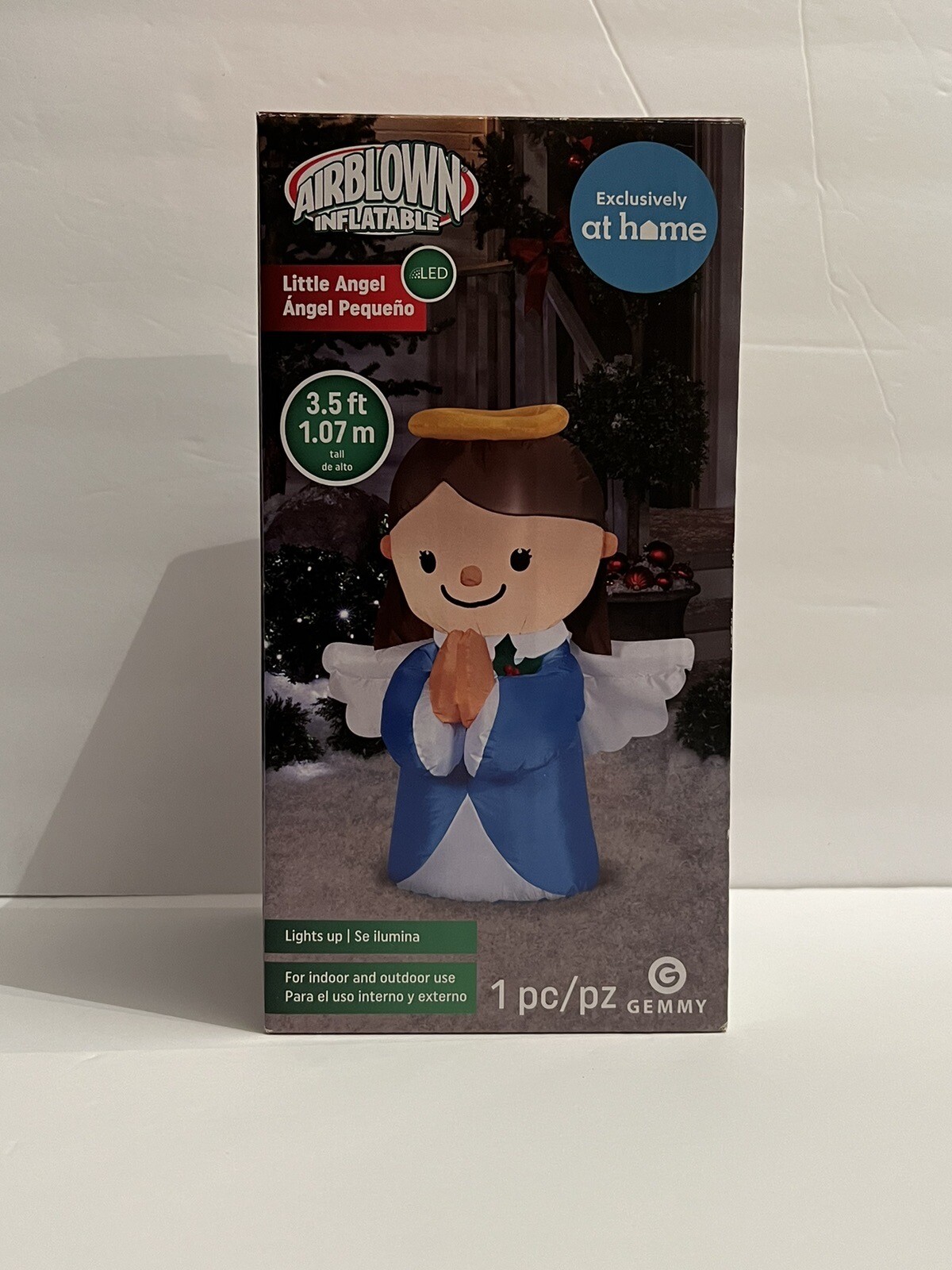 NIB! GEMMY Angel Airblown Inflatable Christmas 3.5 Ft Guardian LED ...