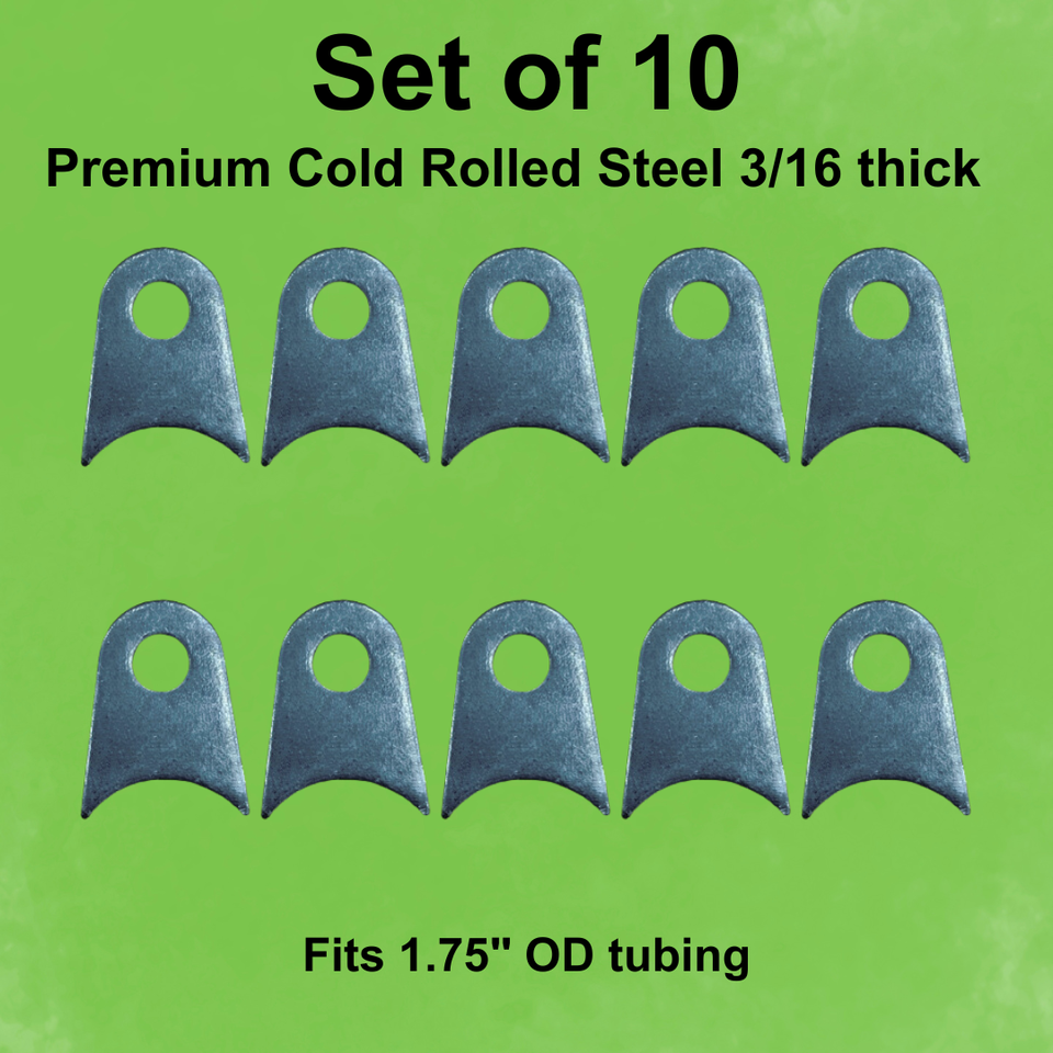 Roll Cage Weld Tab kit 70 Tabs, Steel Tabs, Chassis Tabs, Tubing Kit ...