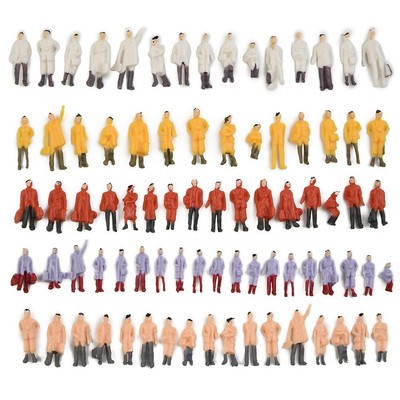 Perfect for Collectors HO Scale Painted Figures Set for Model Train ...