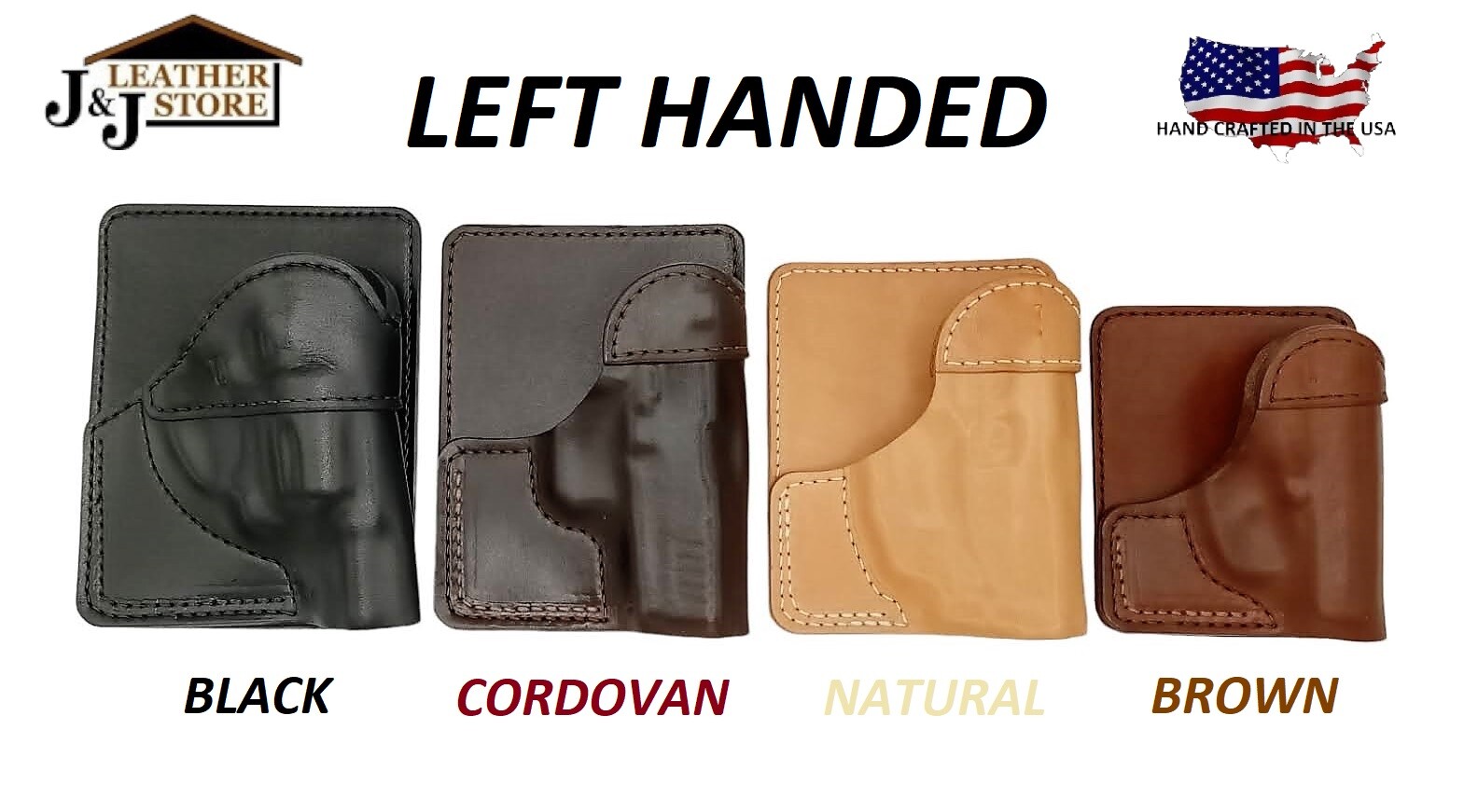 J&J CUSTOM FIT RUGER EC9S WALLET STYLE PREMIUM FORMED LEATHER POCKET ...