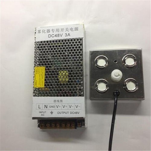 4 Heads Humidifier +Transformer Fogger New Ultrasonic Mist Maker 1200Ml ...