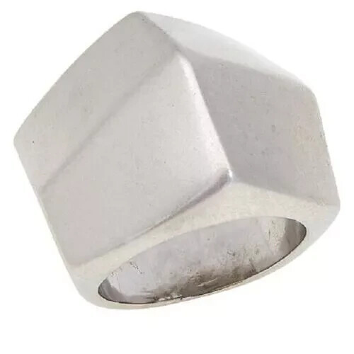 HSN Marla Wynne Silver-tone Abstract Cube Ring Size 10 | eBay
