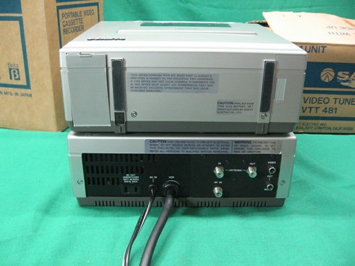 Sanyo VPR 4800 Beta Portable Video Player/Recorder Power VTT-481 Tuner ...