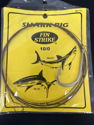 FIN STRIKE SHARK RIG 10/0 HOOKS NEW W/ MUSTAD HOOK | eBay