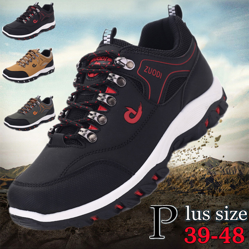 Men's Hiking Shoes Outdoor Trekking Sneakers Sports Waterproof Mesh ...