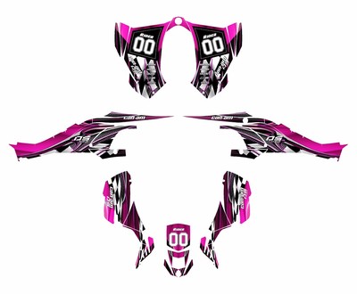 CAN AM DS 450 graphics ds450 sticker kit 2500 Hot Pink Free Custom ...
